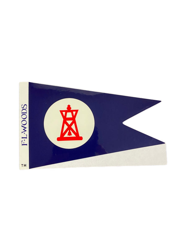 Buoy Burgee Sticker - F.L.Woods Inc
